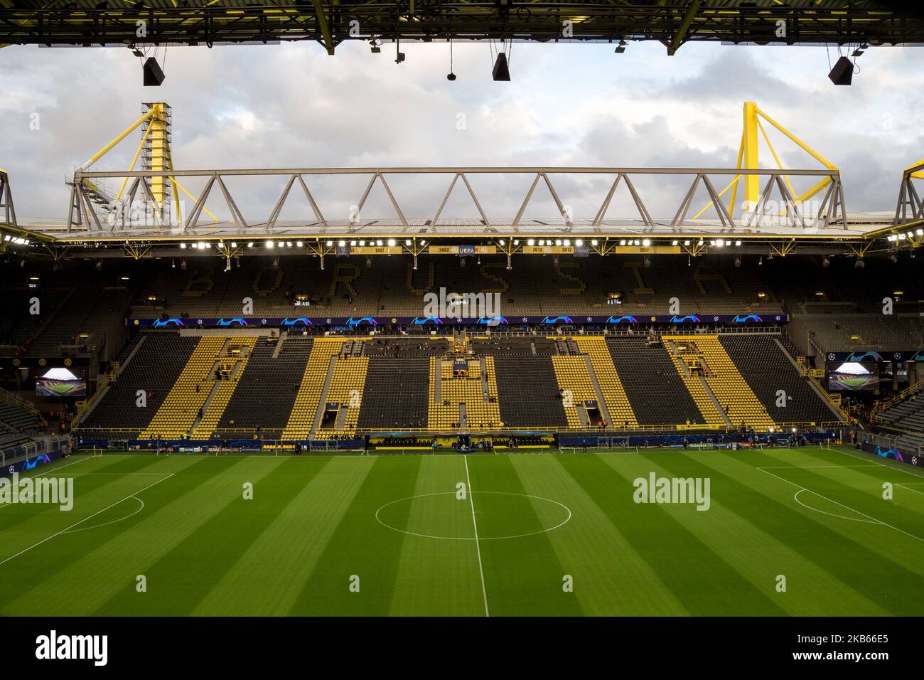 General view inside the stadium prior to the UEFA Champions League ...