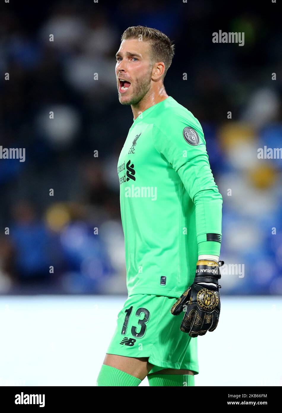 Adrian of Liverpool during the UEFA Champions League Group E match SSC ...