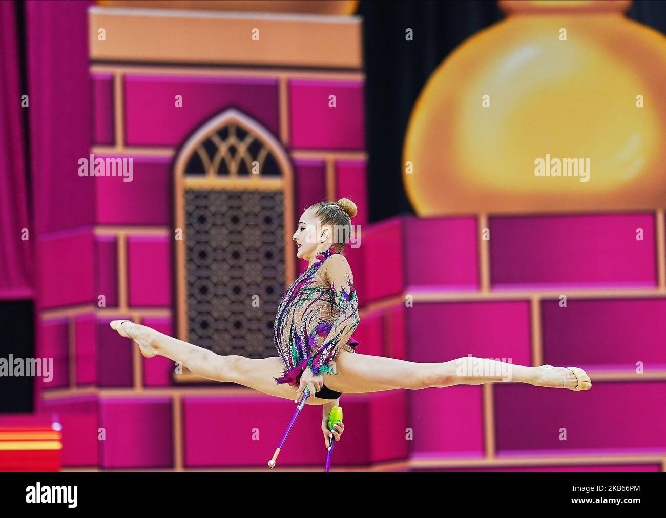 Lidiia Lakovleva of Australia during the 37th Rhythmic Gymnastics World ...