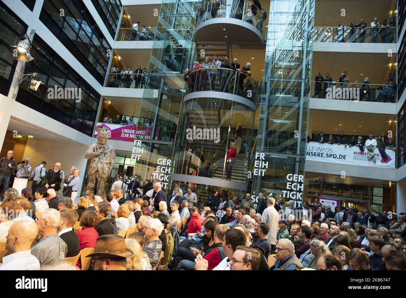 Party members attend a debate of the top candidates for the leadership ...