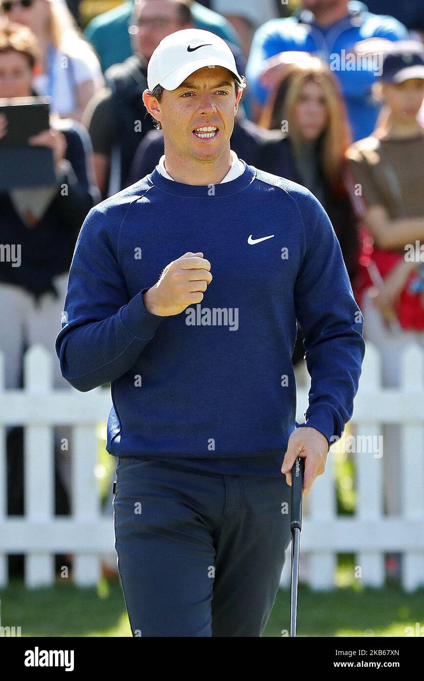 Rory McIlroy on the practice green during the BMW PGA Championship Pro ...