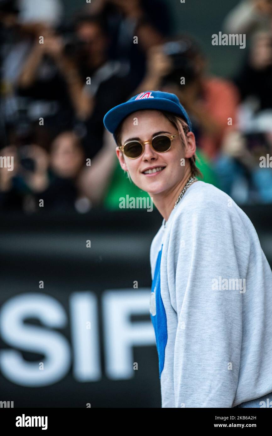 Kristen Stewart arrives at the Hotel Maria Cristina during the 67th San ...