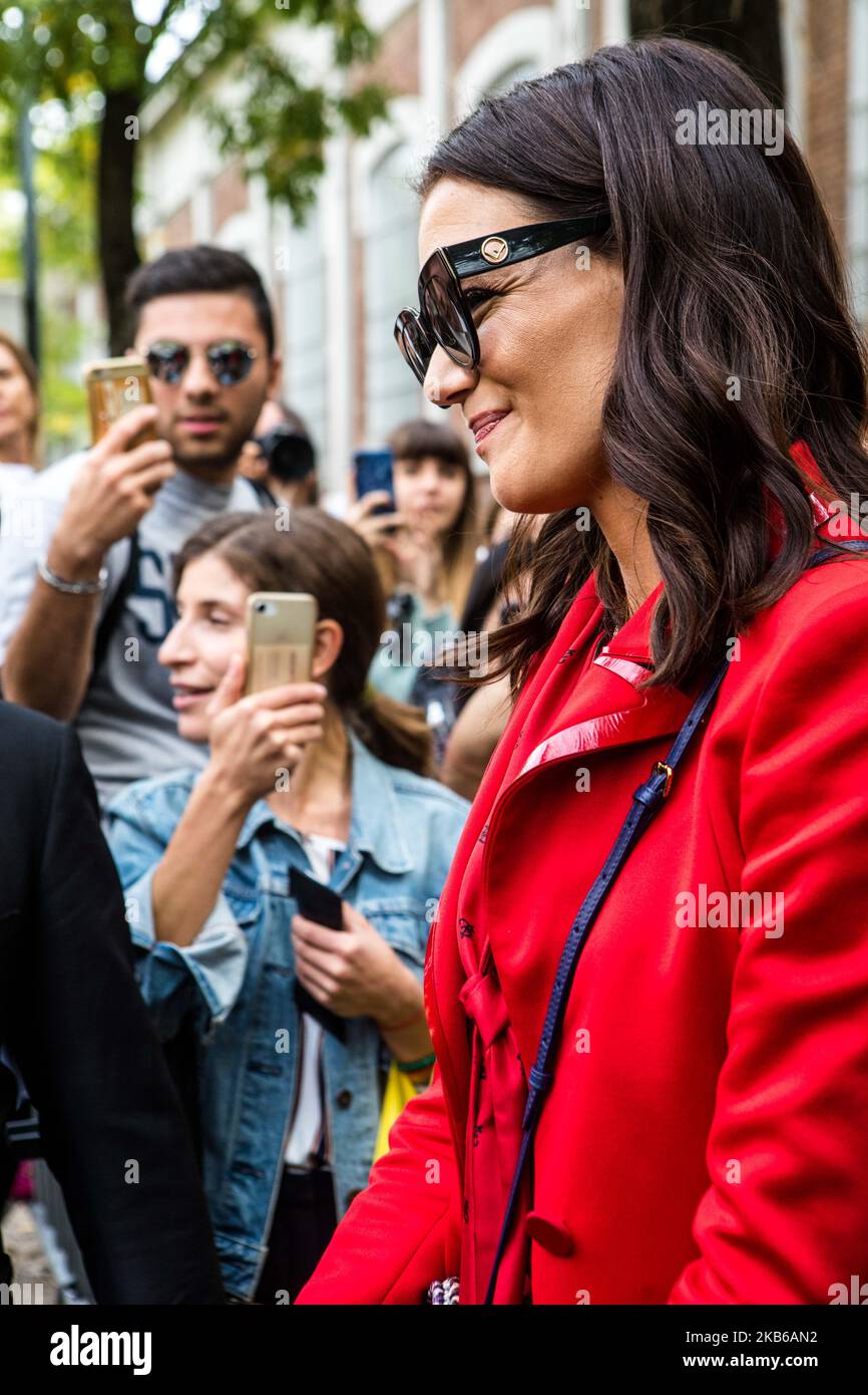 Katie Holmes outside Fendi at Milan Fashion Week, Milano, Italy, on ...