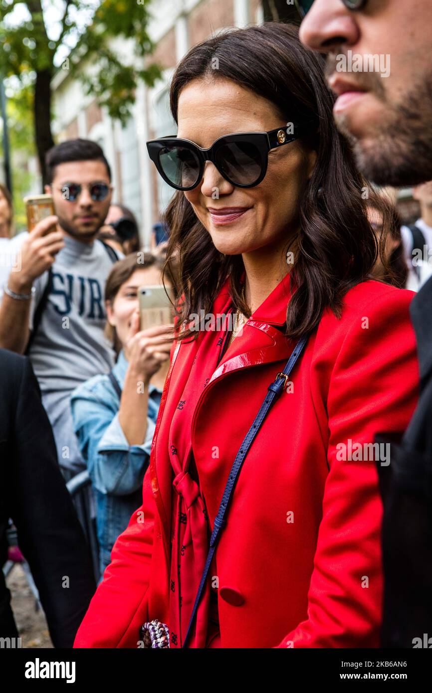 Katie Holmes outside Fendi at Milan Fashion Week, Milano, Italy, on ...