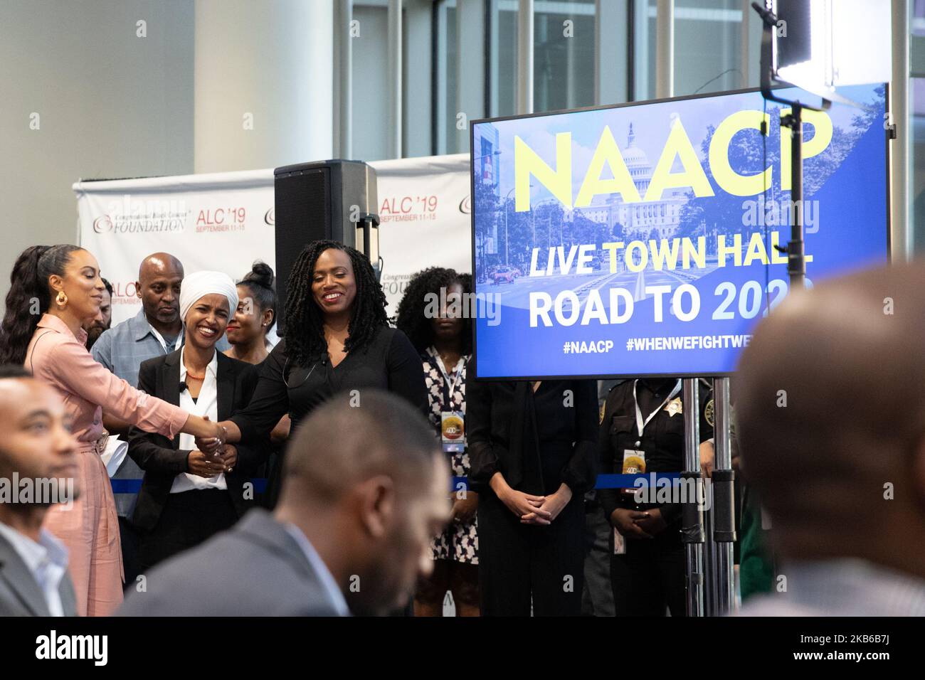 L-R: Moderator Angela Rye, political strategist & CNN political ...