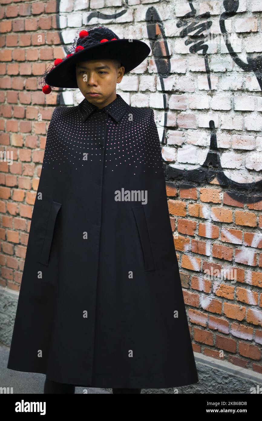 A guest in seen during Milan Fashion Week Womenswear Spring/Summer 2020 ...