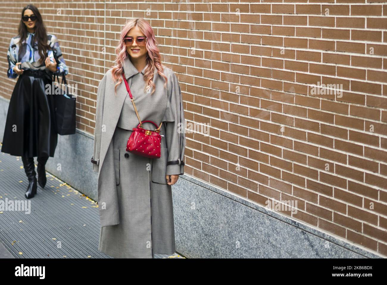 A guest in seen during Milan Fashion Week Womenswear Spring/Summer 2020 ...