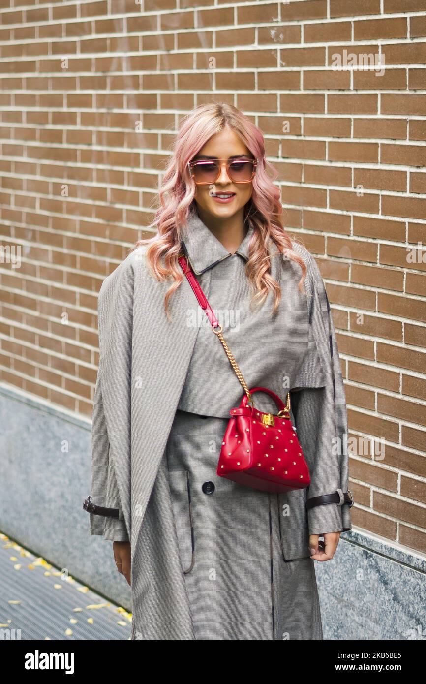 A guest in seen during Milan Fashion Week Womenswear Spring/Summer 2020 ...