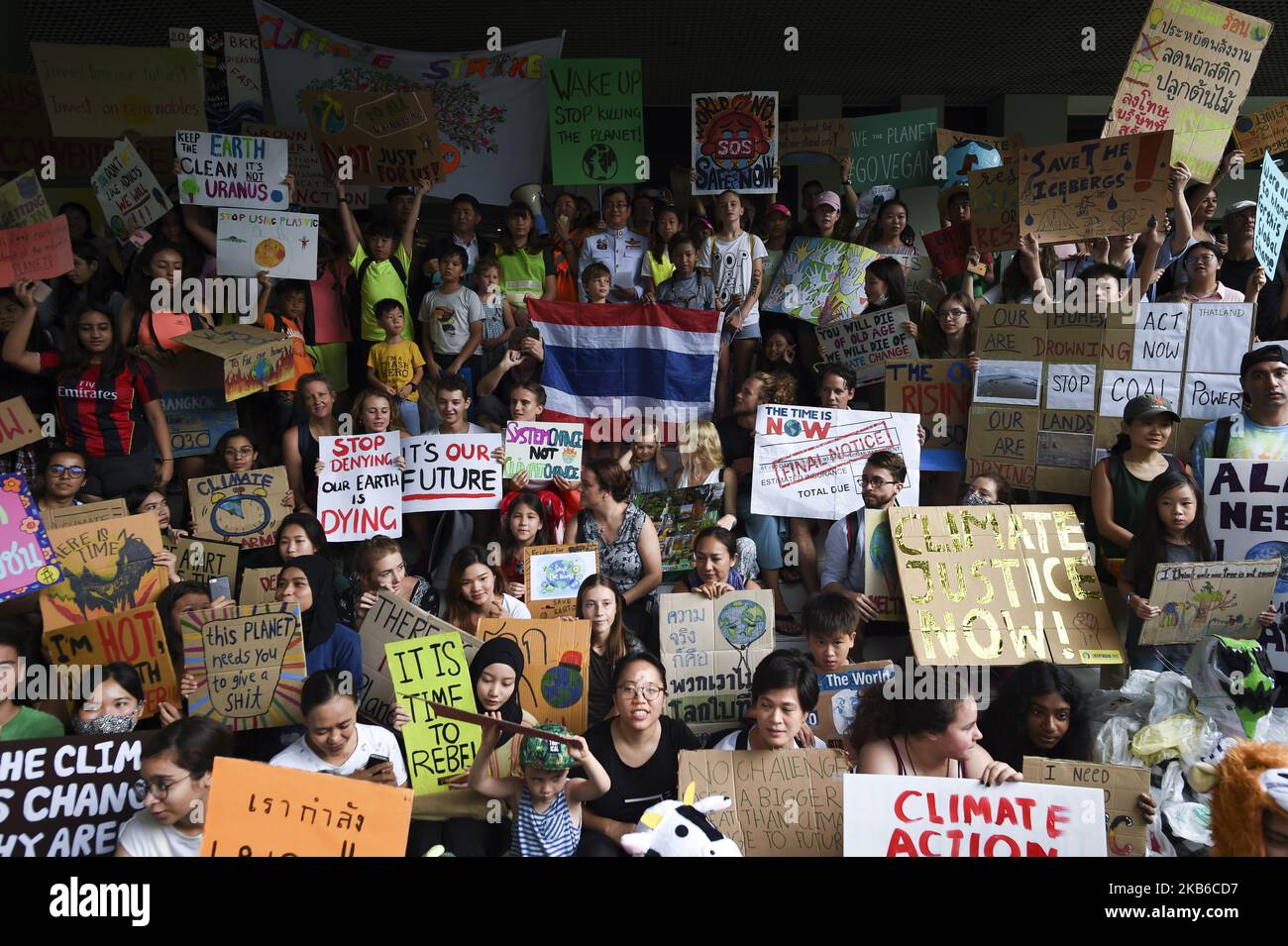 Environmental activists participate during the Global Strike 4 Climate ...