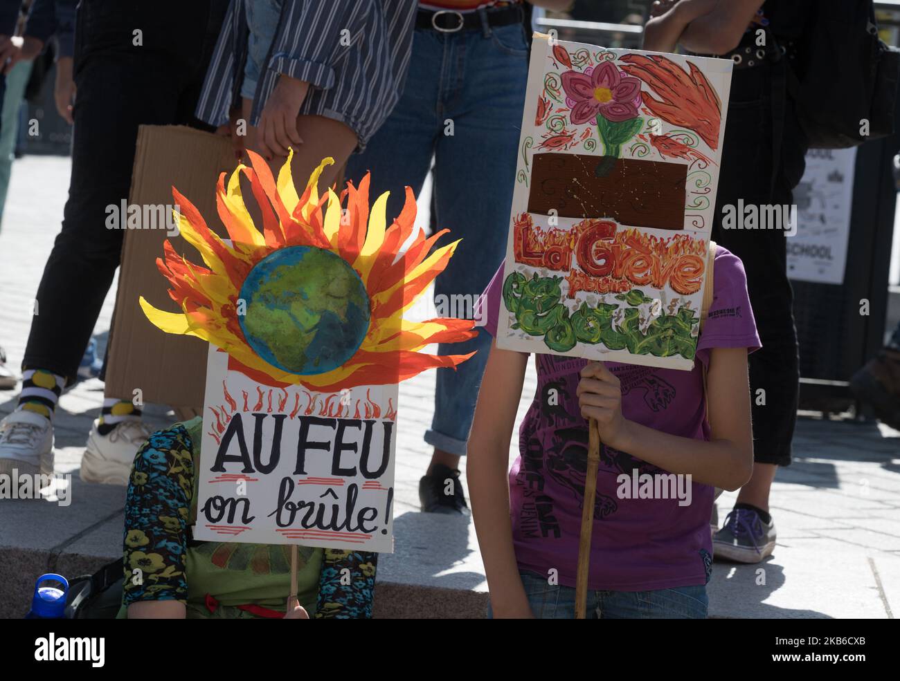 Hundreds of young people mobilized in Nantes, France, Friday, September ...