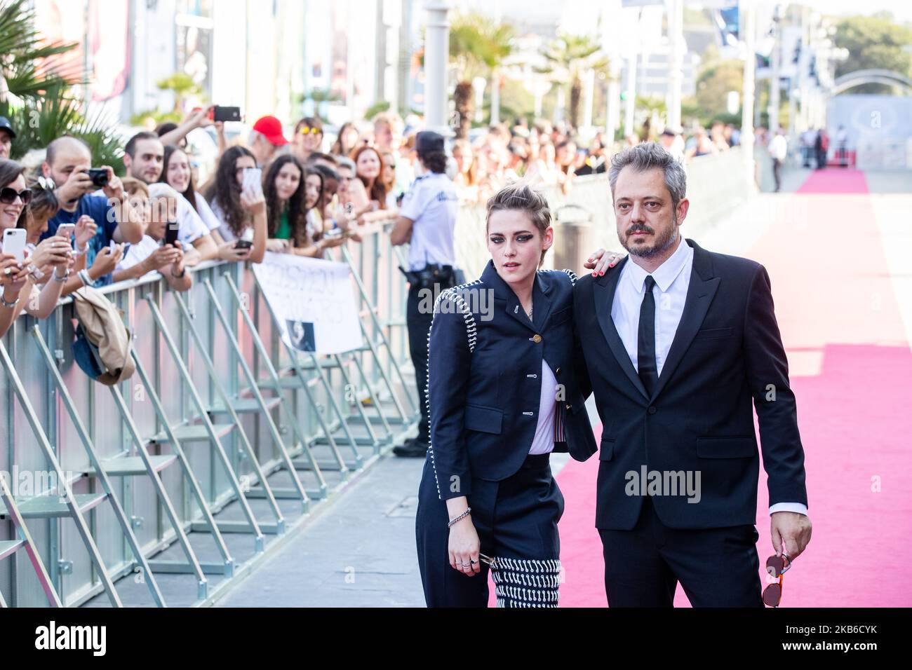 Benedict Andrews and Kristen Stewart attend 'Seberg' Red carpet at 67th ...