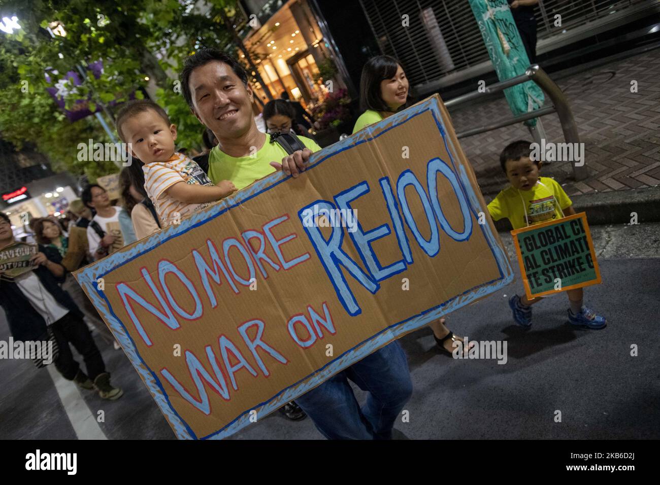 Participants in the Fridays For Future movement protest during a ...