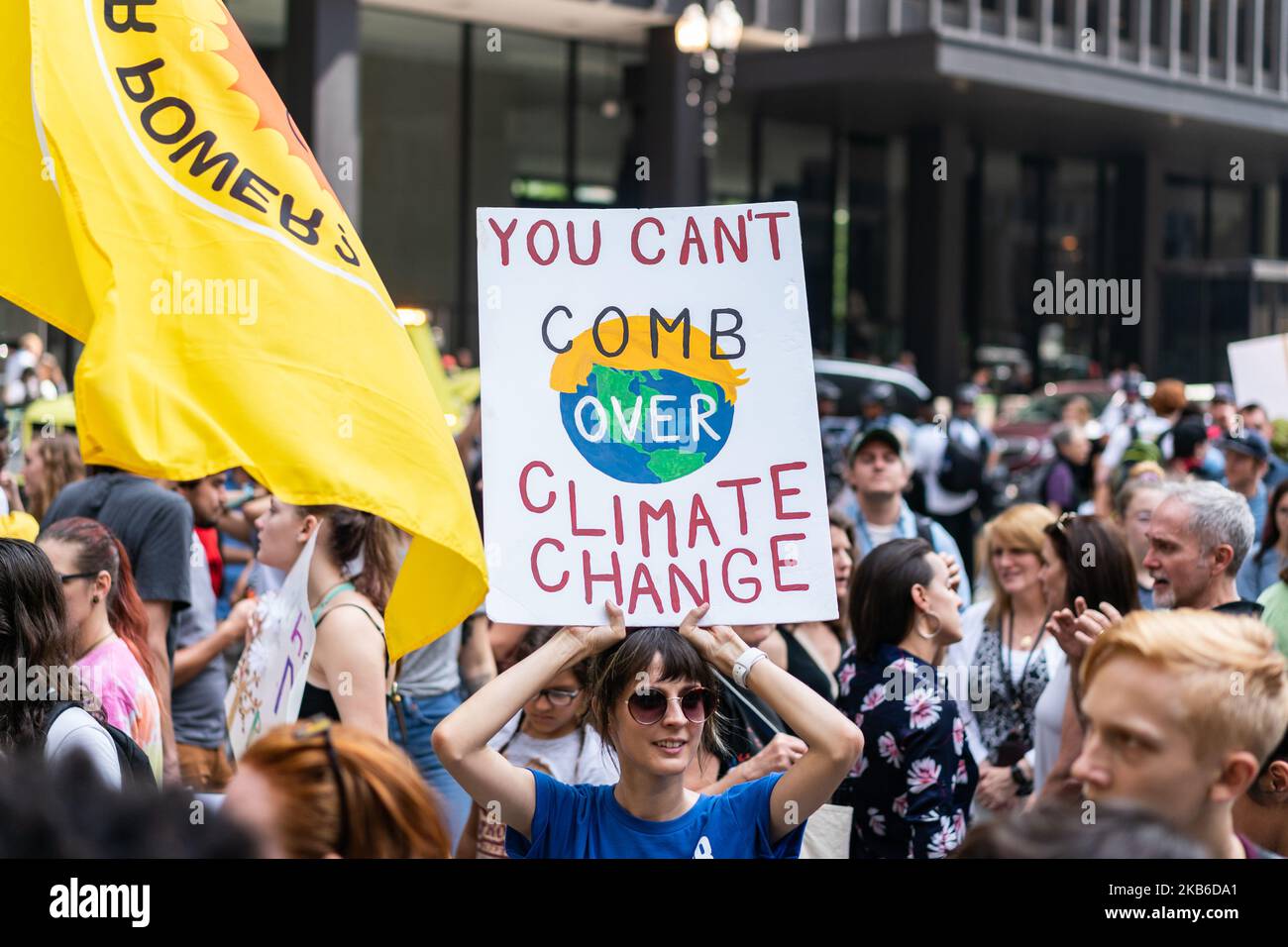 Youth activists rally at Federal Plaza in downtown Chicago as part of ...