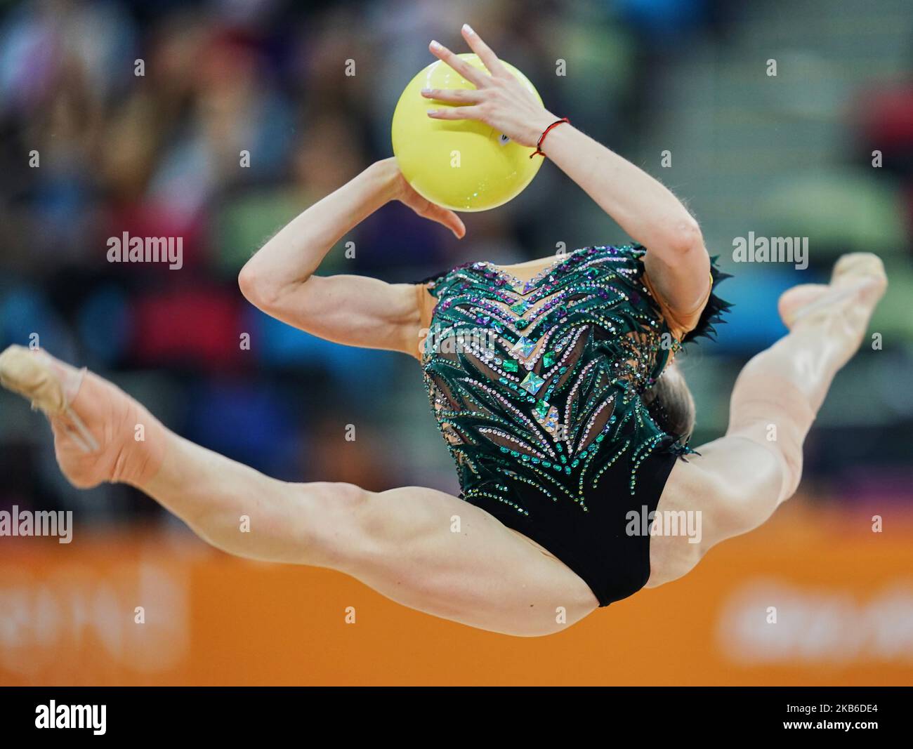 Khrystyna Pohranychna of Ukraine during the 37th Rhythmic Gymnastics ...