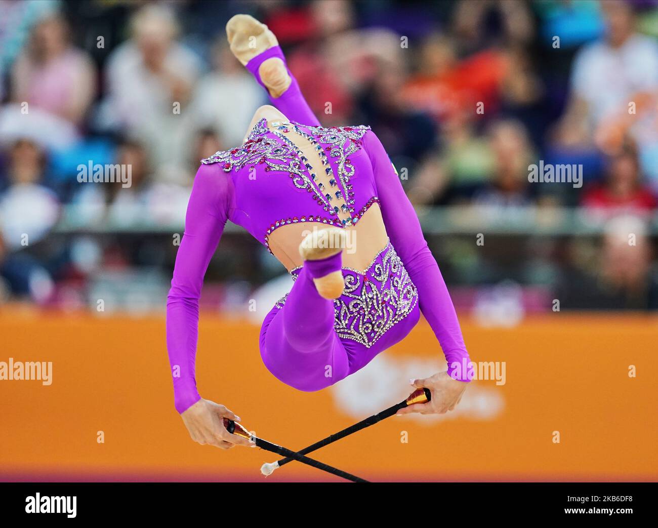 Vlada Nikolchenko of Ukraine during the 37th Rhythmic Gymnastics World ...