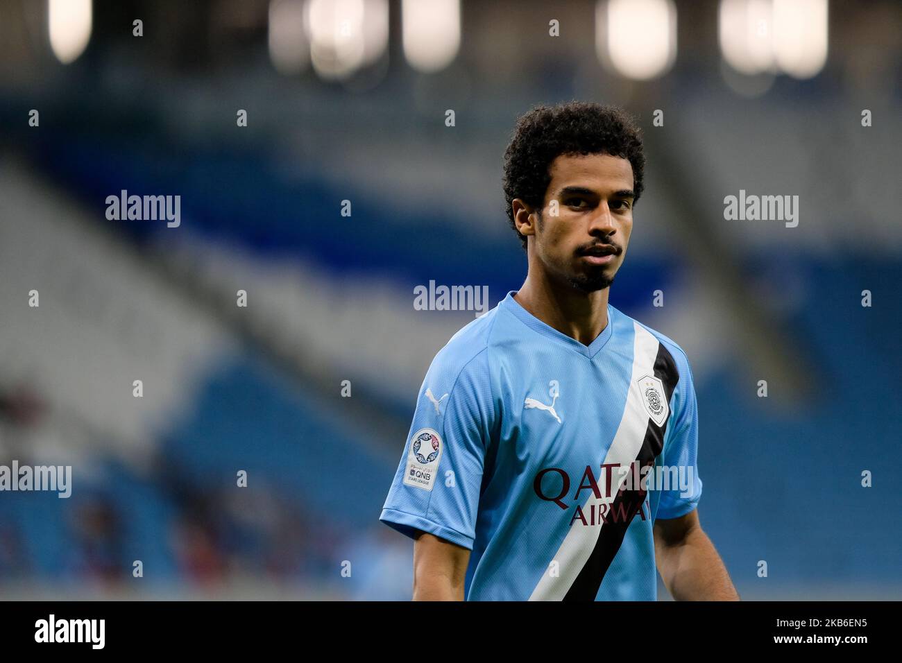 Akram Afif during Al Sadd v Umm Salal in the QNB Stars League on ...