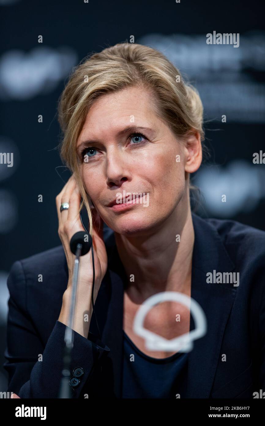 Ina Weisse attends the 'Das Vorspiel (The Audition)' Press Conference ...