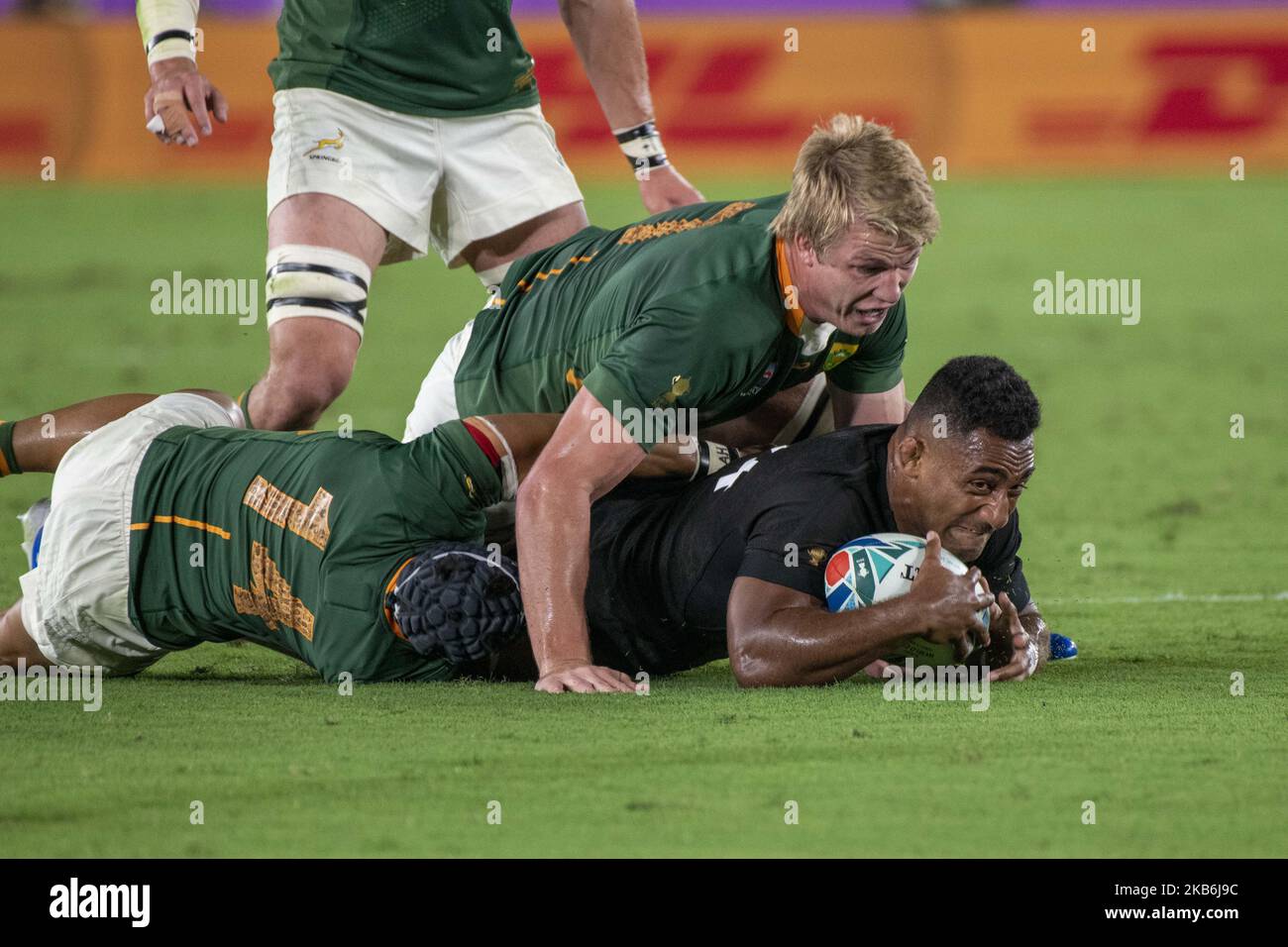Sevu Reece of New Zealand in action during the 2019 Rugby World Cup ...