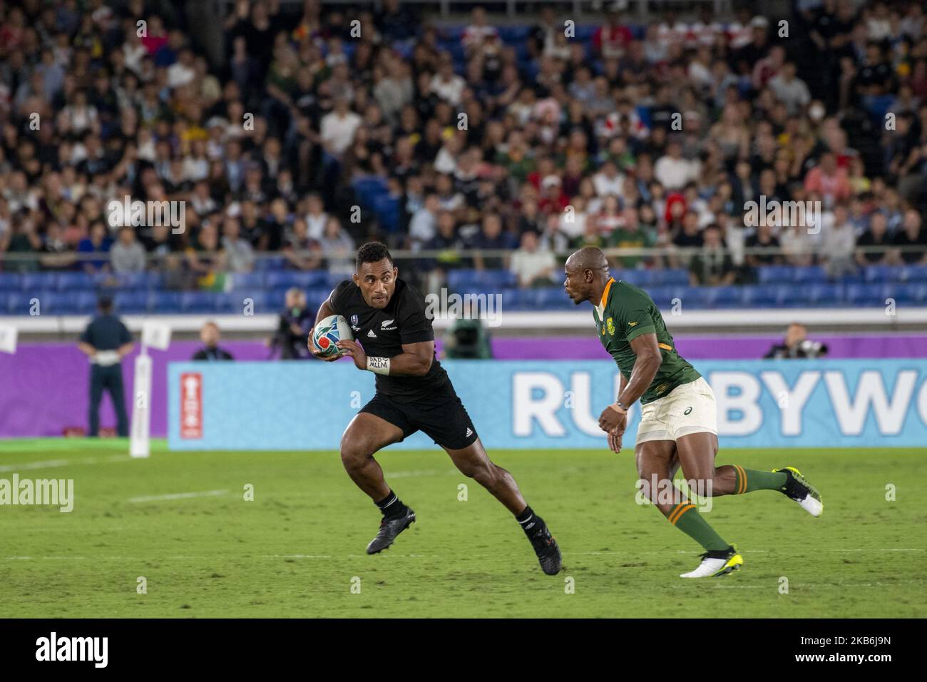 Sevu Reece of the All Blacks in action during the 2019 Rugby World Cup ...