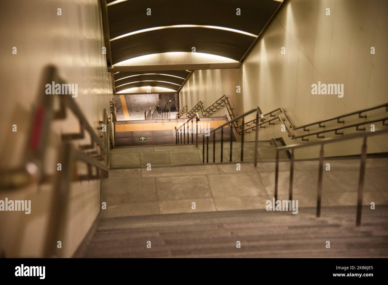 Subway station in the area of the building of the Olympic Stadium of ...