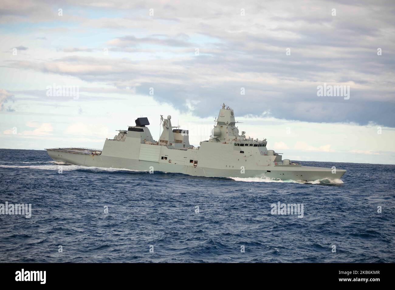 A view from the Ticonderoga-class guided-missile cruiser USS Normandy ...
