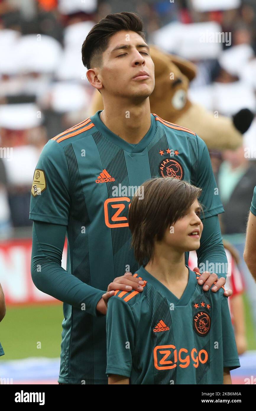 Edson Alvarez (Ajax) looks on during a game for the 2019/20 Eredivisie ...