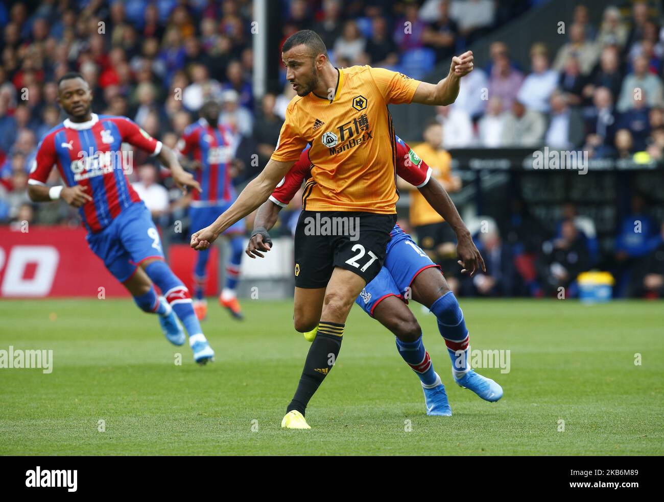 Wolverhampton Wanderers' Romain Saiss during English Premier League ...