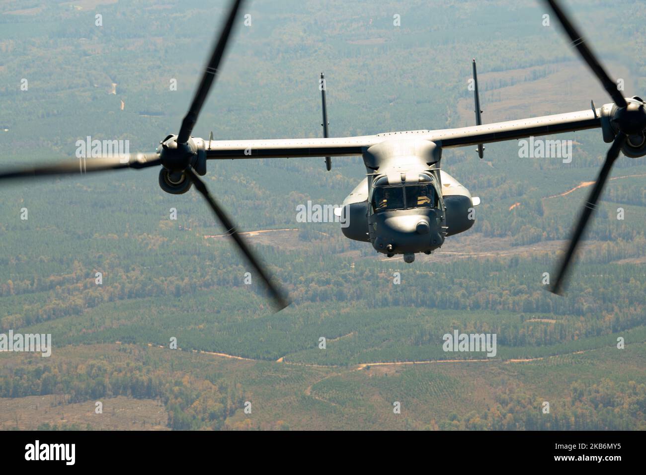 A CV-22 Osprey Operations Squadron, flies during a training exercise ...