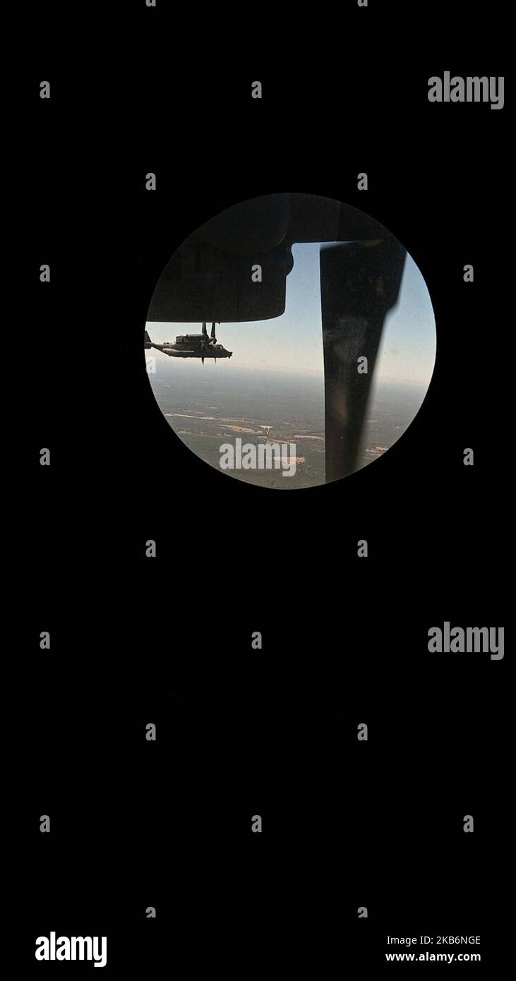 A CV-22 assigned to the 8th Special Operations Squadron, flies during a ...