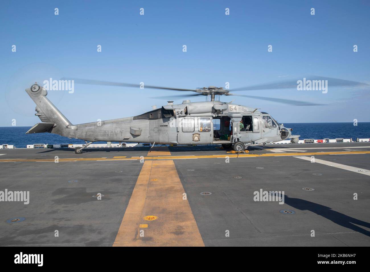 221102-N-EU502-2012 WESTERN PACIFIC OCEAN (Nov. 2, 2022) – An MH-60S ...