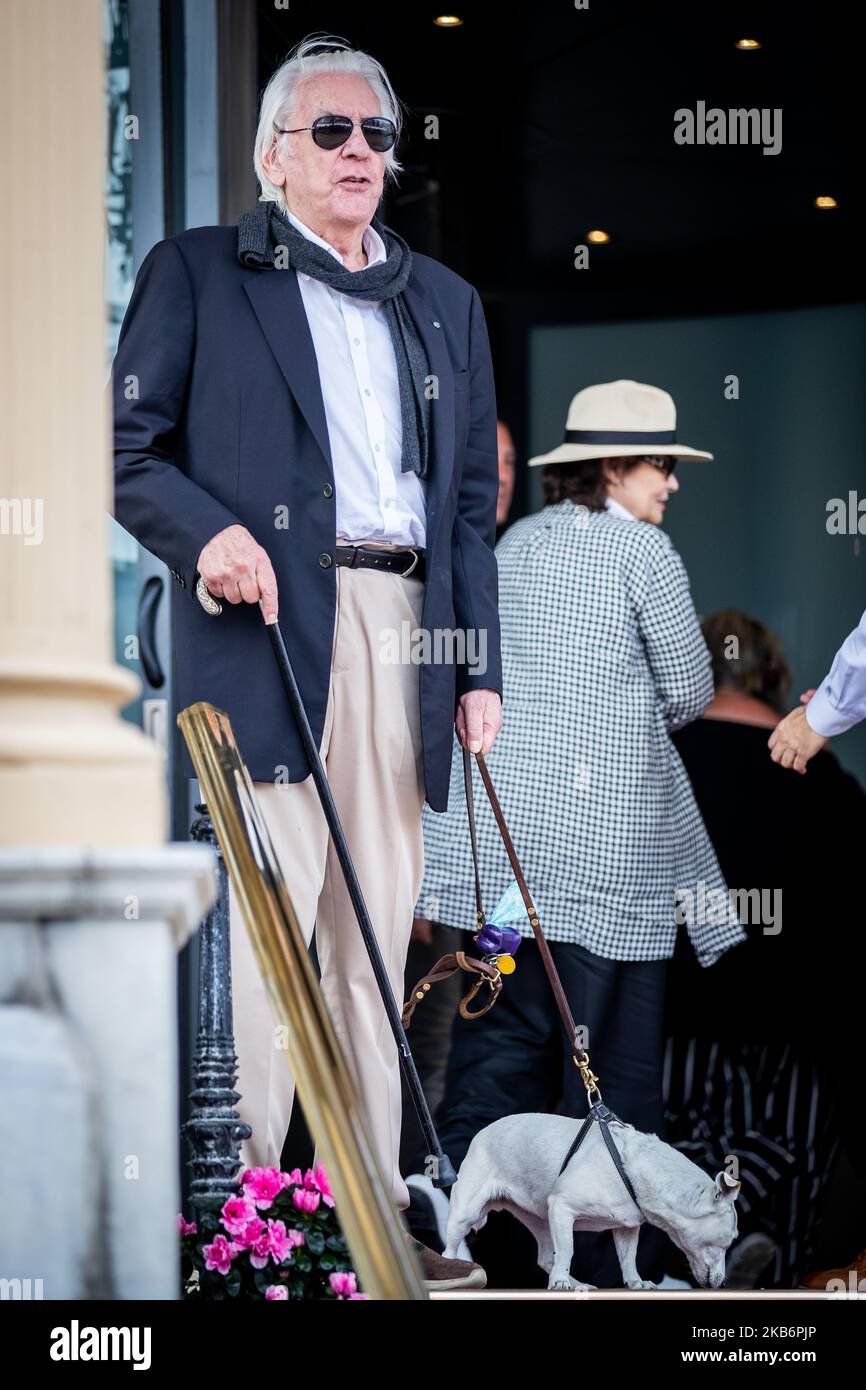 Donald Sutherland arrives at María Cristina Hotel in San Sebastian ...