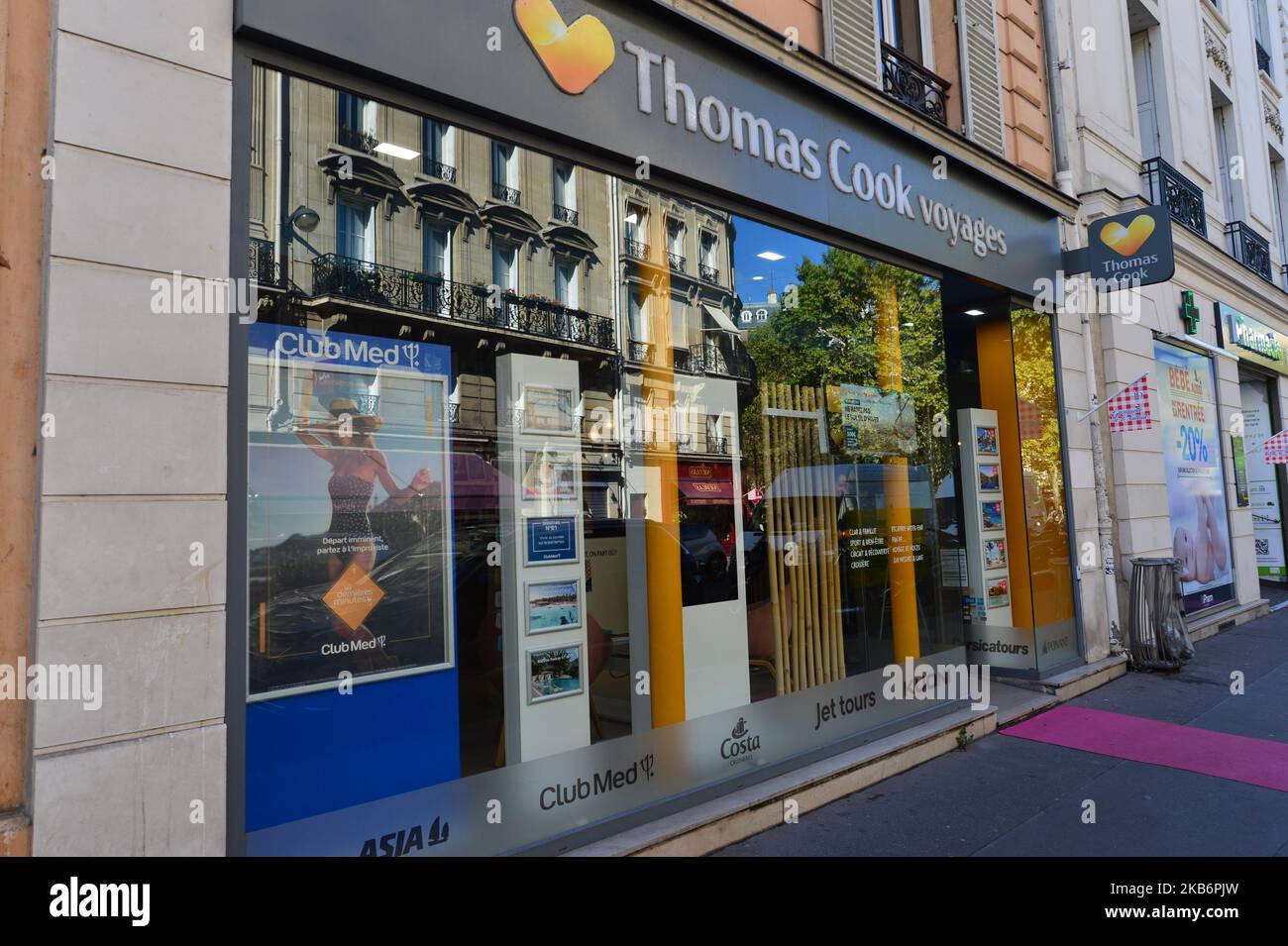 A store of Thomas Cook in Paris, France, on 23 September 2019. Thomas ...