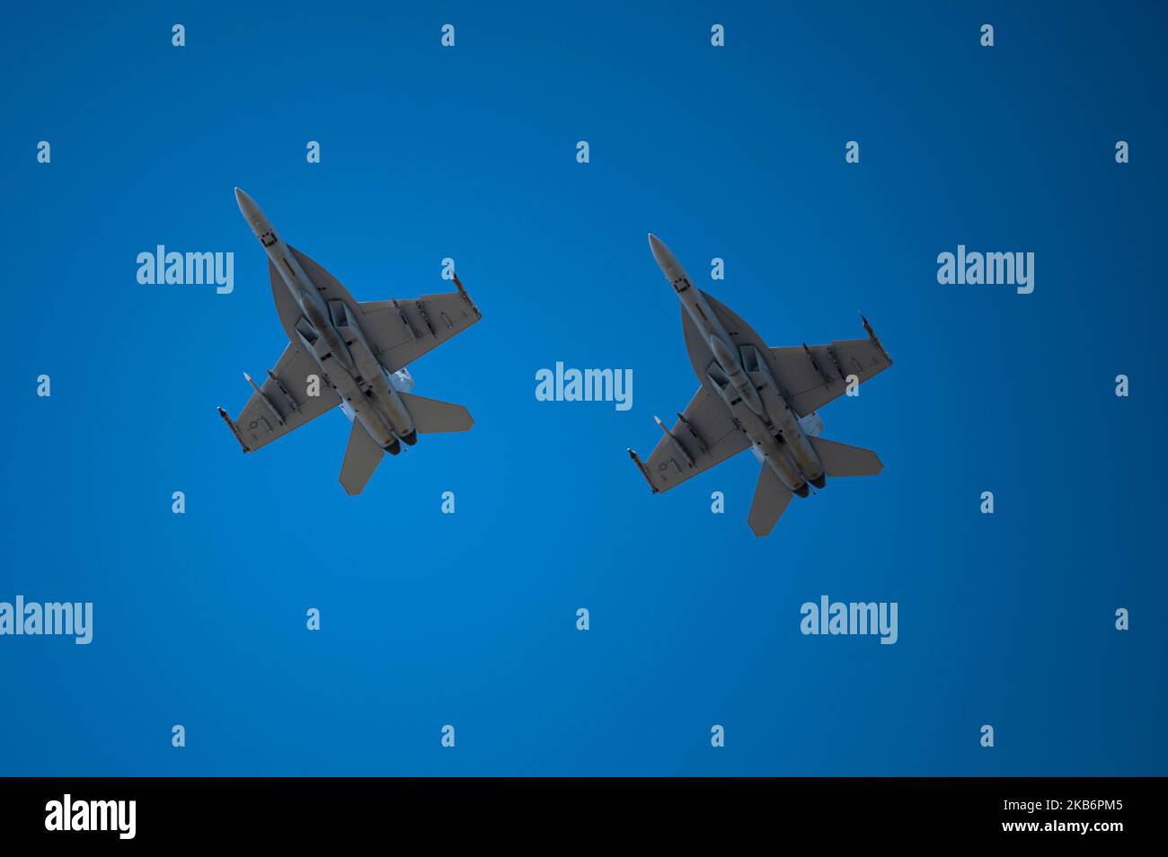 U.S. Navy F/A-18 Super Hornets assigned to Naval Air Station Lemoore ...