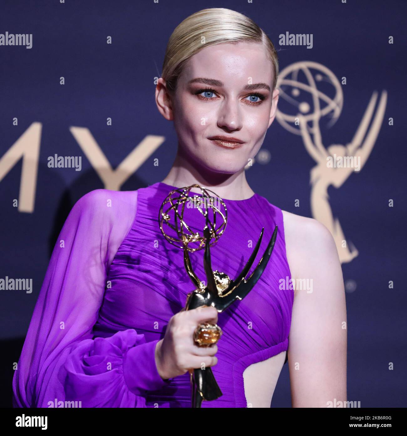 LOS ANGELES, CALIFORNIA, USA - SEPTEMBER 22: Julia Garner poses in the ...