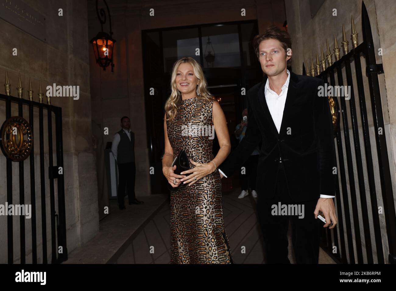 Kate Moss and Nikolai von Bismarck arrive at The Hotel De Crillon on ...