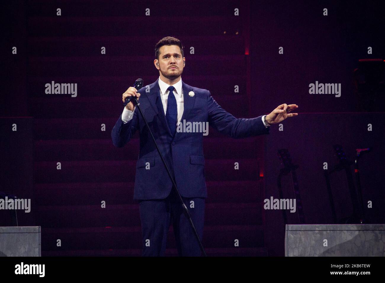 The canadian pop singer and songwriter Michael Buble performing at ...