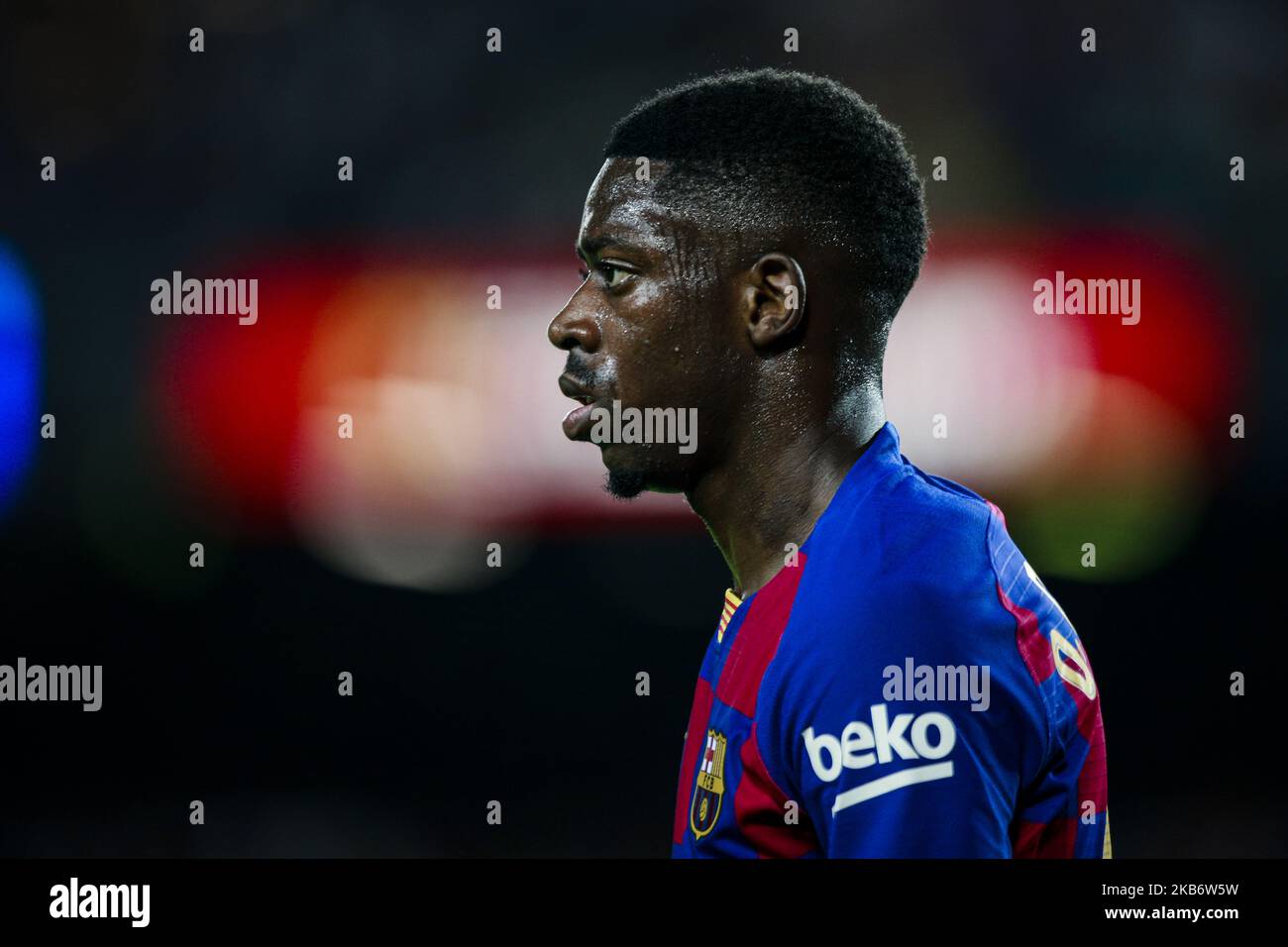 11 Ousmane Dembele from France of FC Barcelona during the La Liga match ...