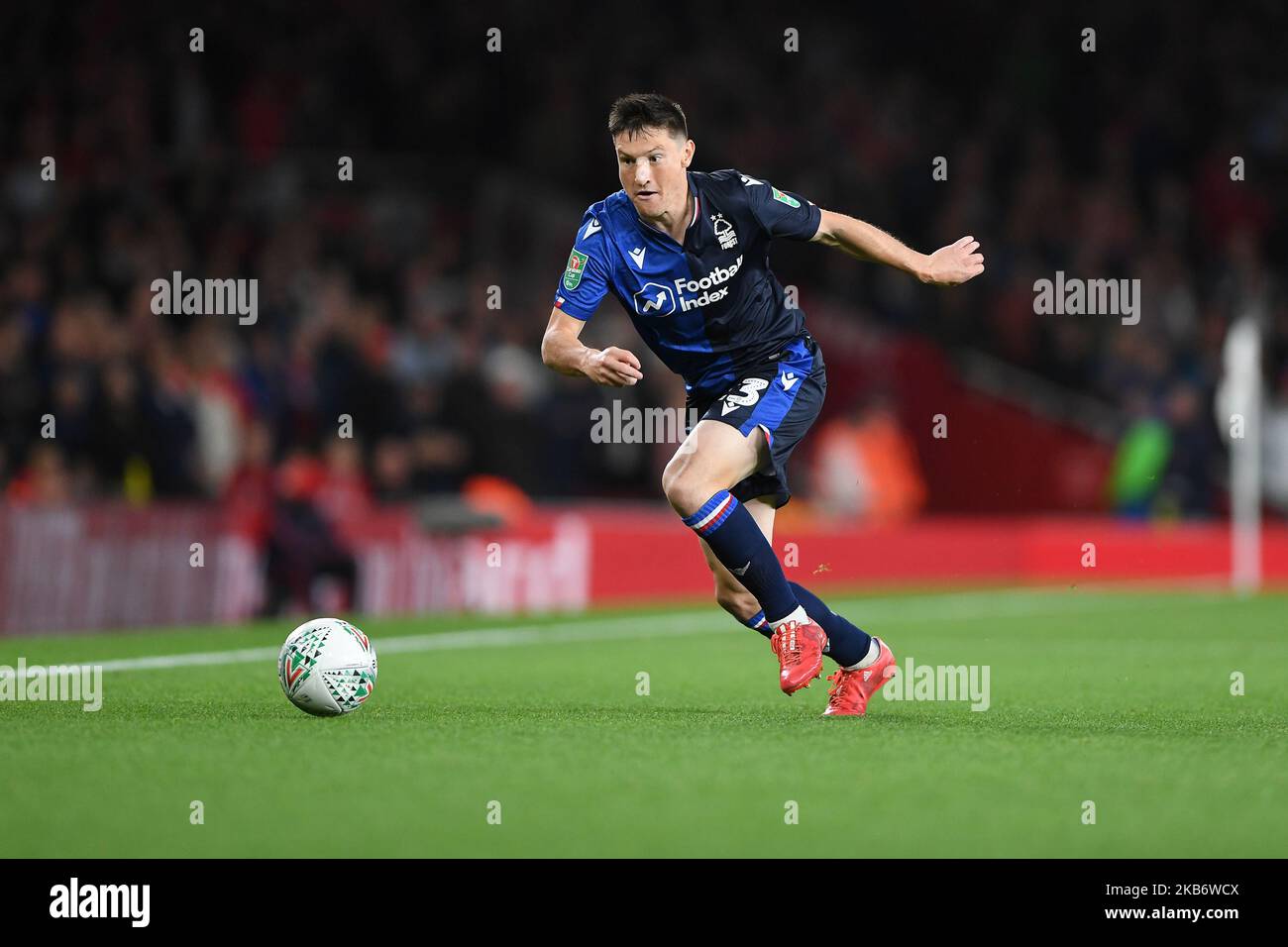 Joe Lolley (23) of Nottingham Forest during the Carabao Cup match ...