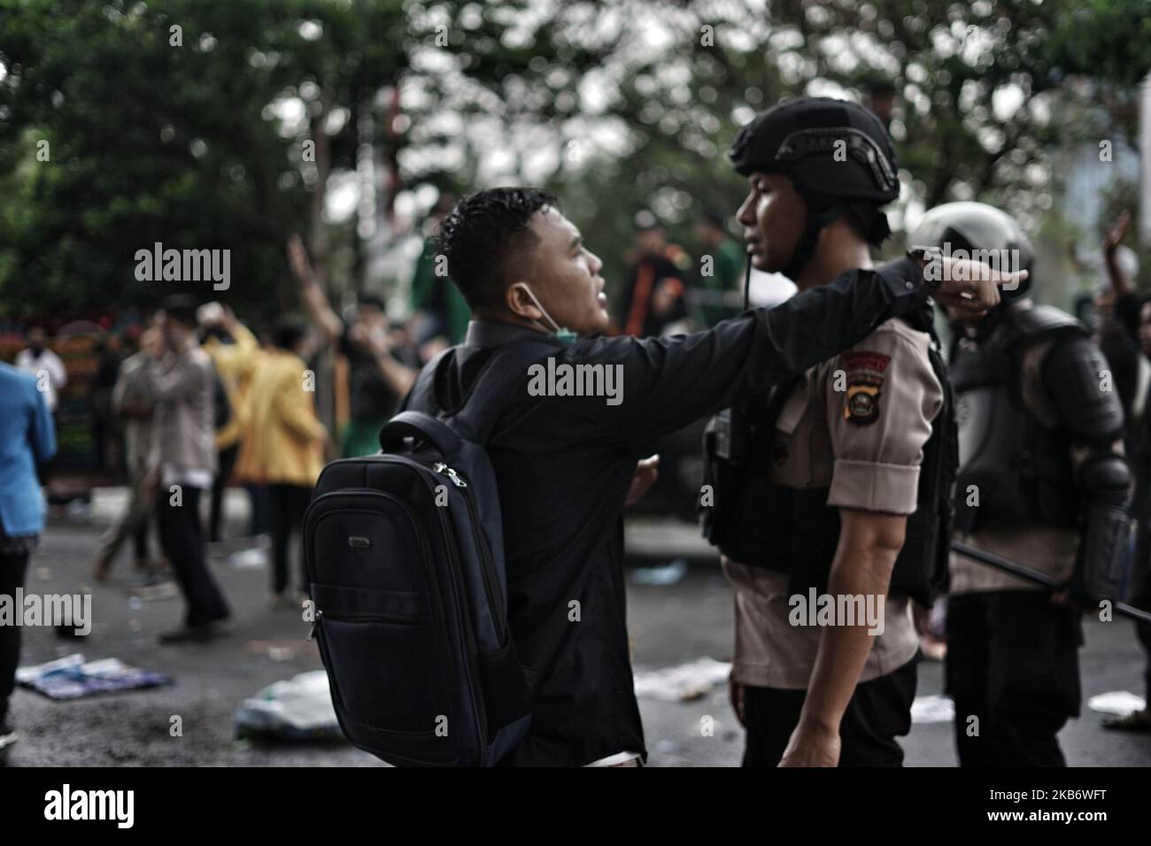 Hundreds of students were involved in riots with the police during a ...