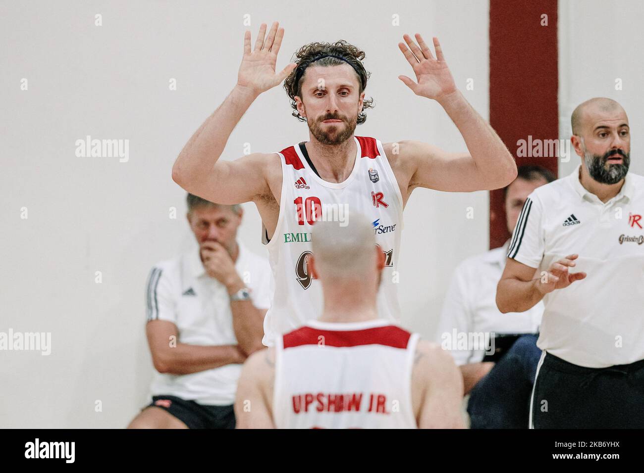 Luca infante of grissin bon reggio emilia basketball hi-res stock ...