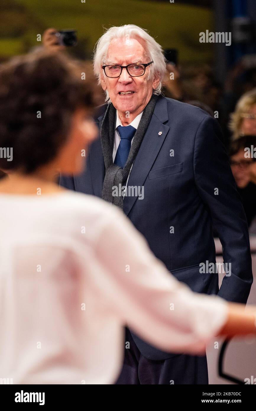 American actor Donald Sutherland attends during Donostia award red ...