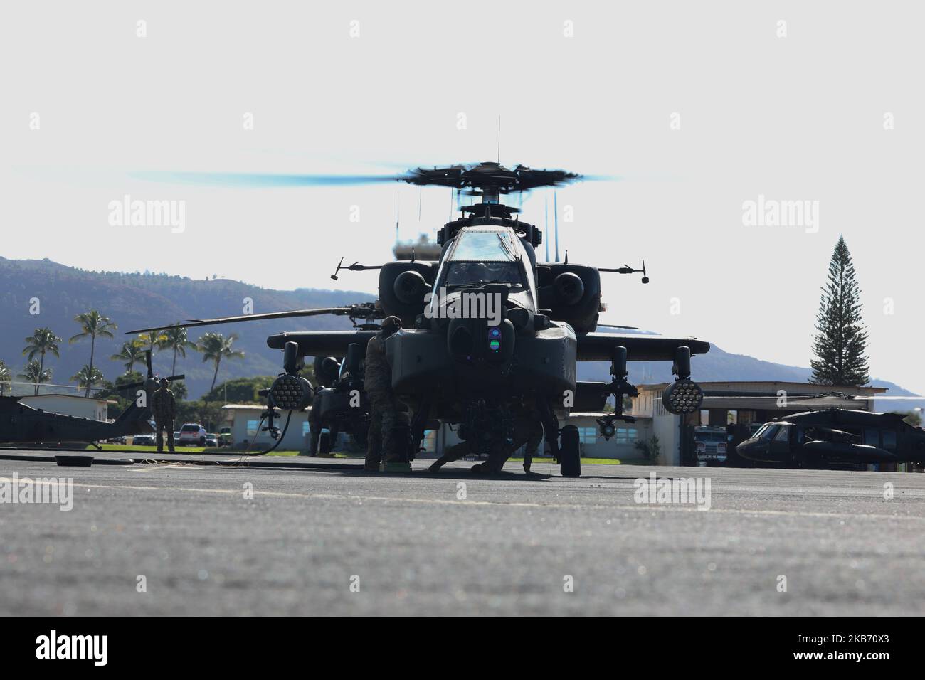 U.S. Army AH-64 Apache helicopters assigned to 2nd Battalion, 25th ...