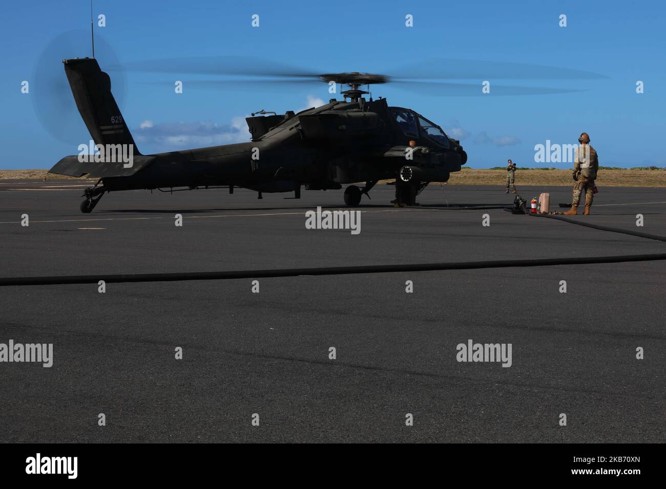 U.S. Army AH-64 Apache helicopters assigned to 2nd Battalion, 25th ...