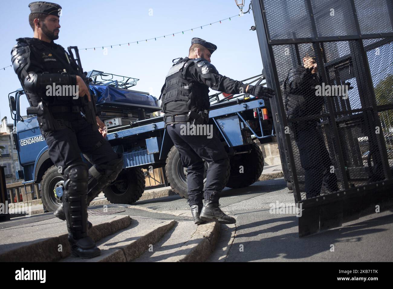 French National Gendarmerie officer seen in Bayonee, France on 25 ...