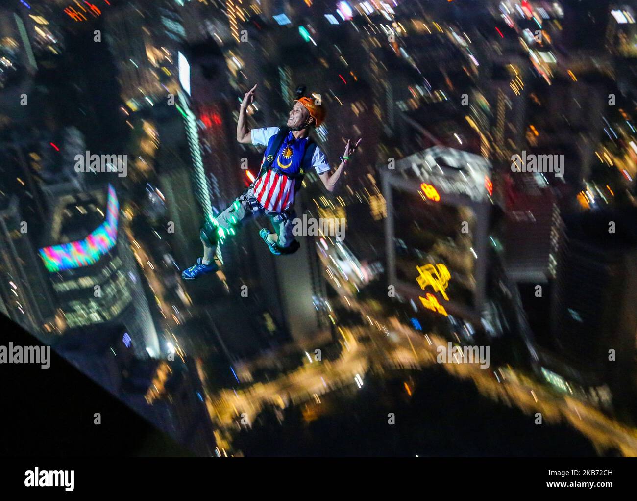 High open deck of malaysias landmark kuala lumpur tower hi-res stock ...