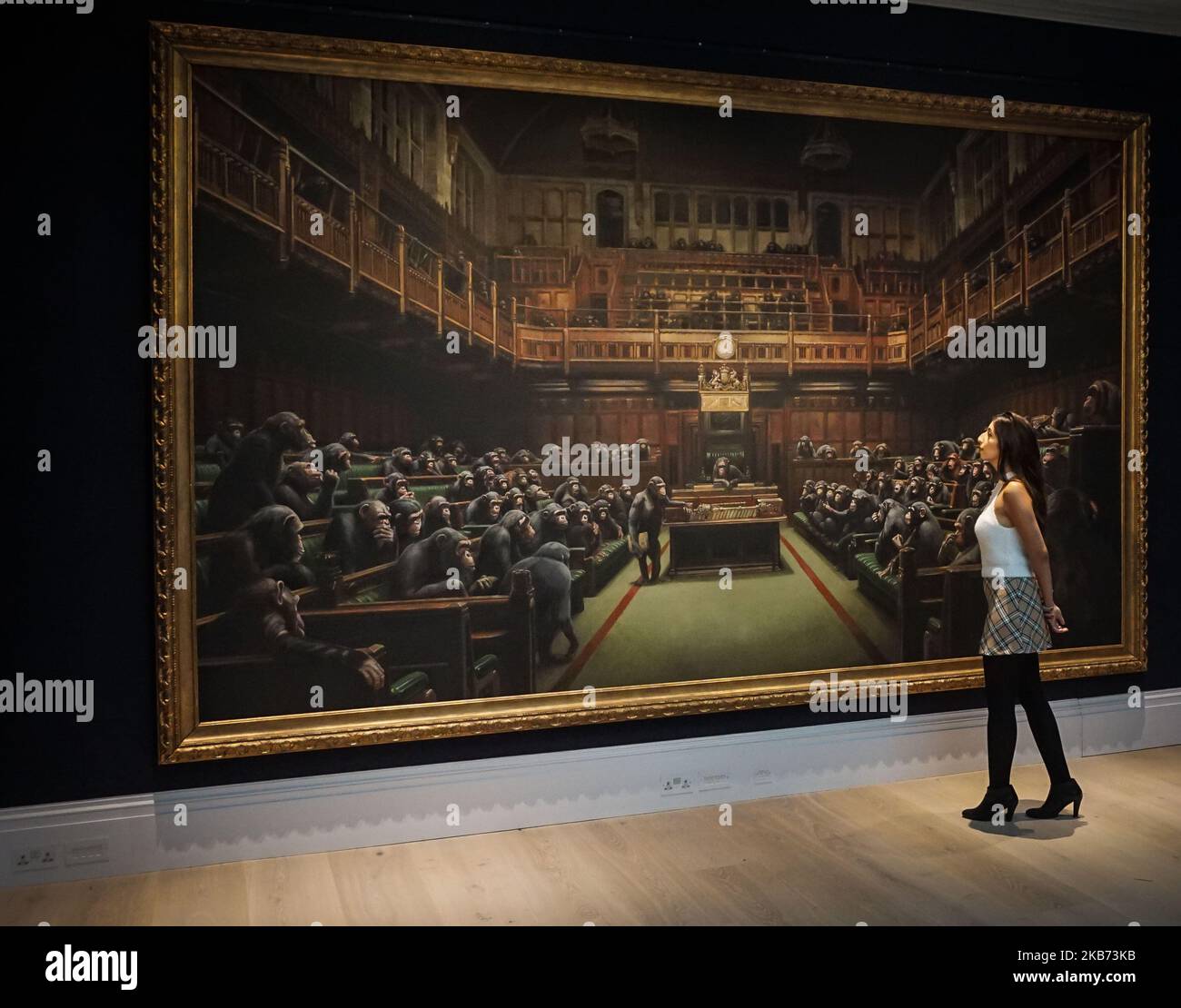 Banksy devolved parliament hi-res stock photography and images - Alamy