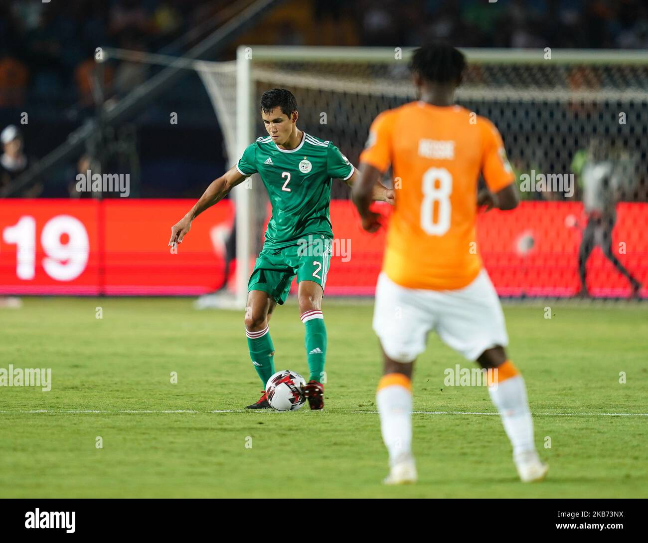Aissa Mandi of Algeria during the 2019 African Cup of Nations match ...