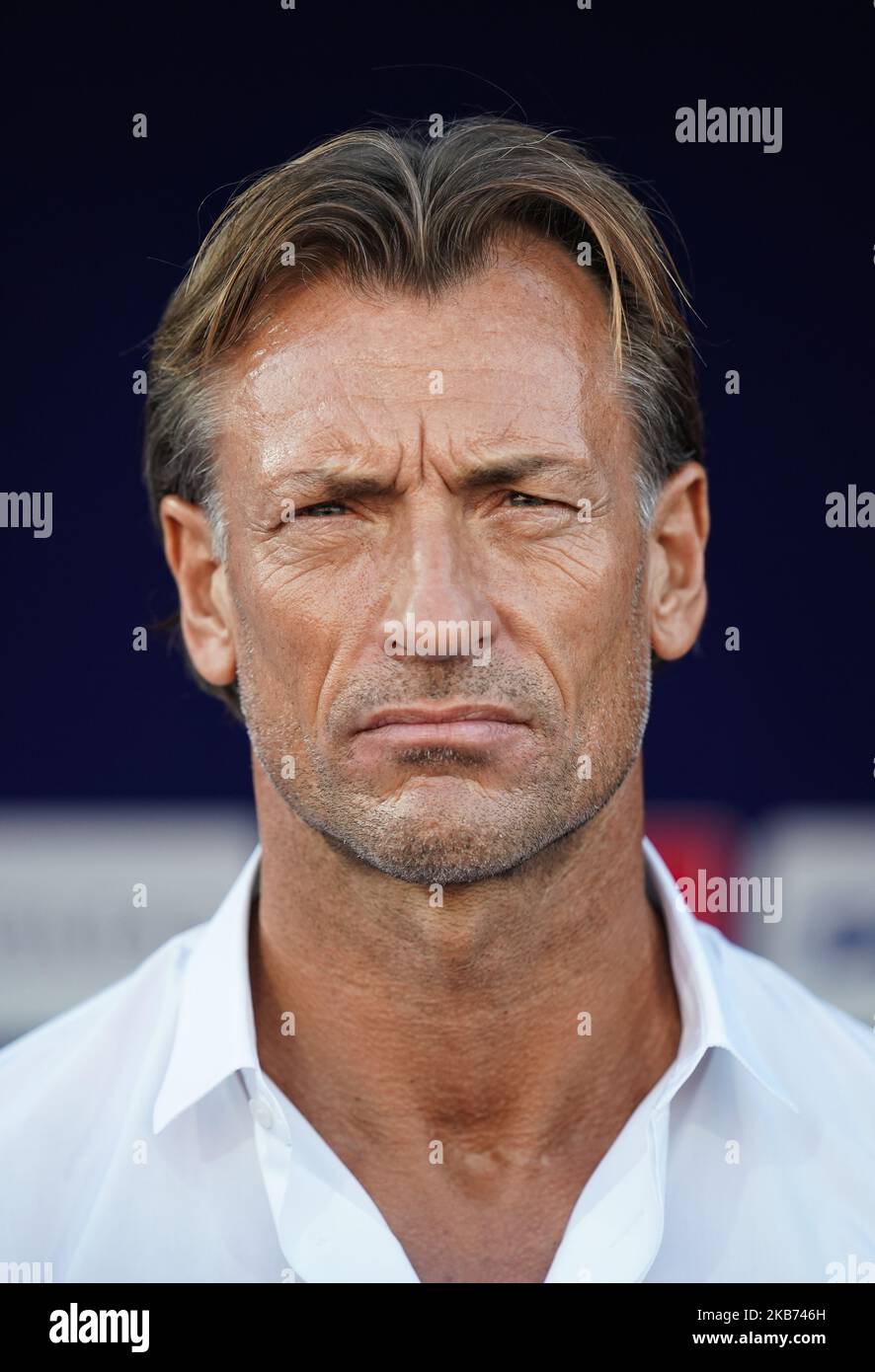 Hervé Renard, coach, of Morocco during the 2019 African Cup of Nations ...
