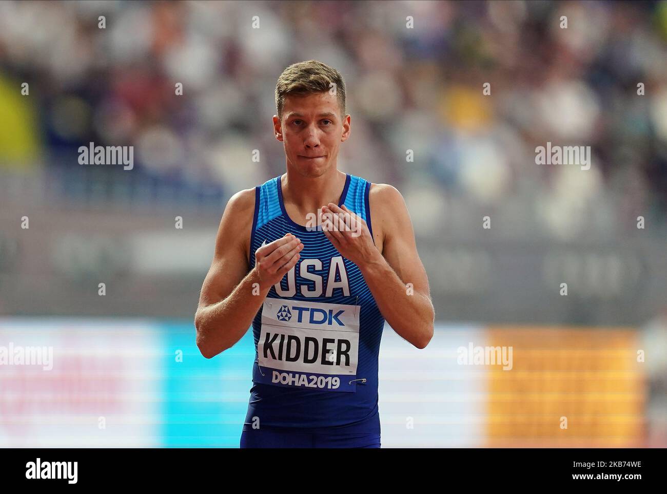 Brannon Kidder of United States competing in the 800 meter for men ...