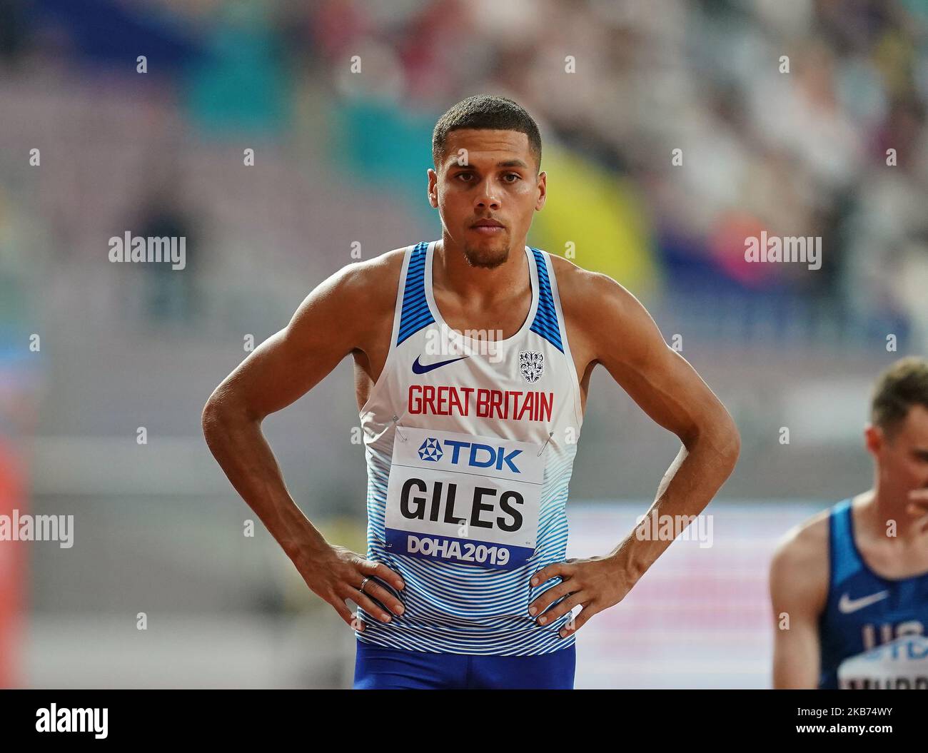 Elliot Giles of United Kingdom competing in the 800 meter for men ...